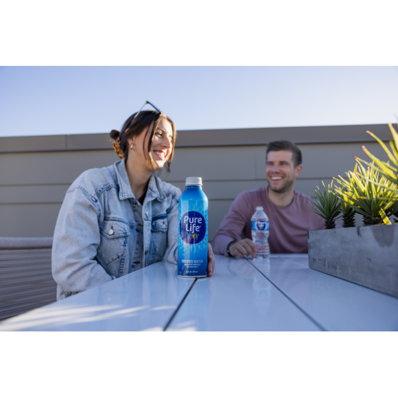 Pure Life® Purified Water Aluminum Bottle 20oz (18 Pack) | ReadyRefresh
