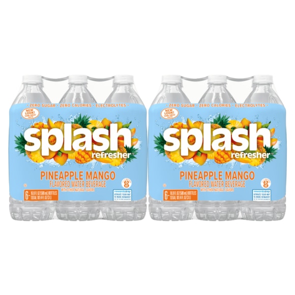 Splash Refresher™ Pineapple Mango Flavored Water | 16 ounce 24-Pack ...
