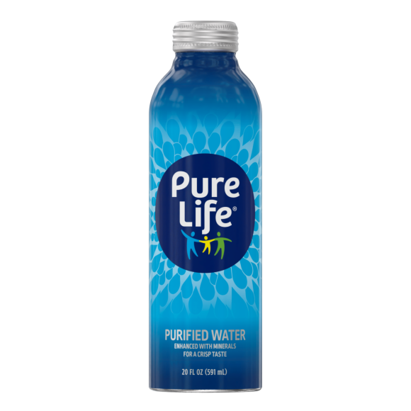 Pure Life® Purified Water Aluminum Bottle 20oz (18 Pack) | ReadyRefresh