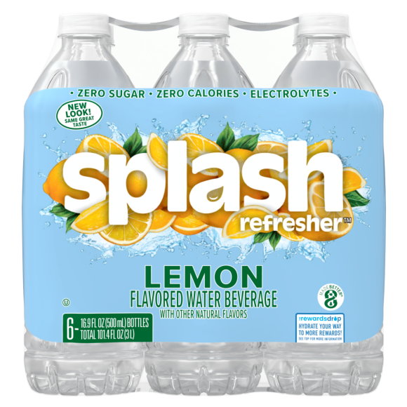 Splash Refresher™ Lemon Flavored Water | 16 ounce 24-Pack | ReadyRefresh