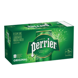 Perrier® Original Sparkling Carbonated Water | 8 oz Cans 10-Pack | ReadyRefresh