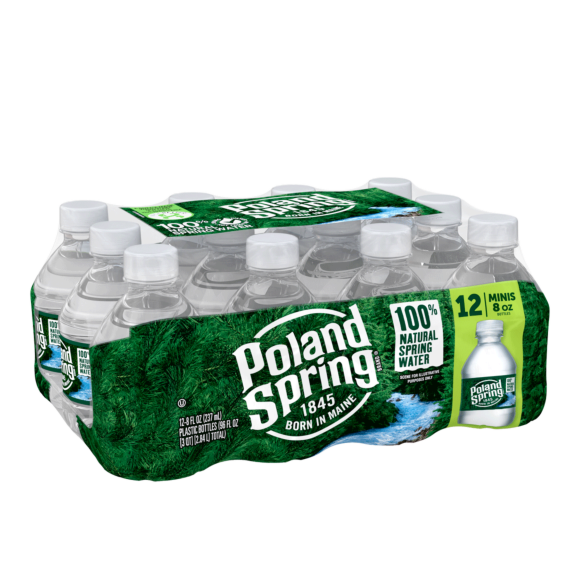 Poland Spring® Bottled Water | 8 oz Mini Bottles 12-Pack | ReadyRefresh
