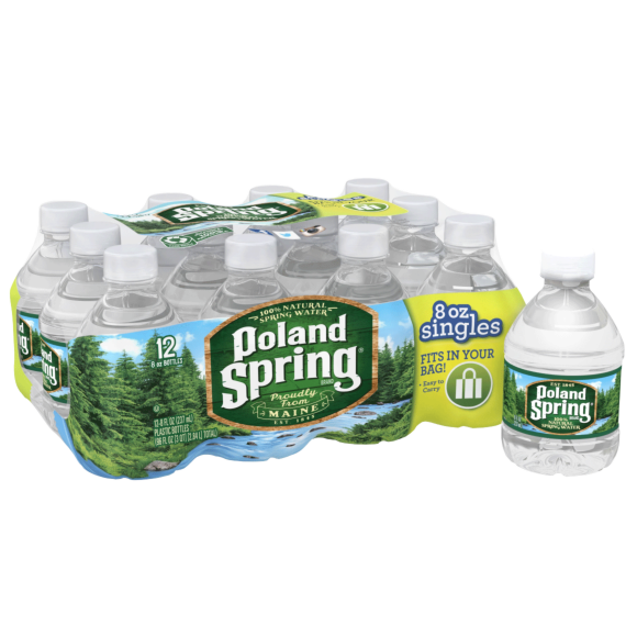 Poland Spring® Bottled Water | 8 oz Mini Bottles 12-Pack | ReadyRefresh